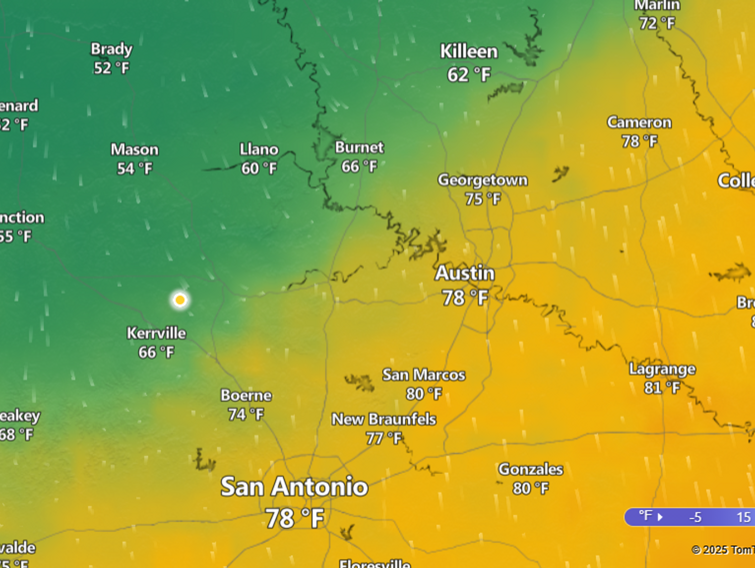 Chilly Weekend Ahead: Cold Front Sweeps Through Texas Hill Country