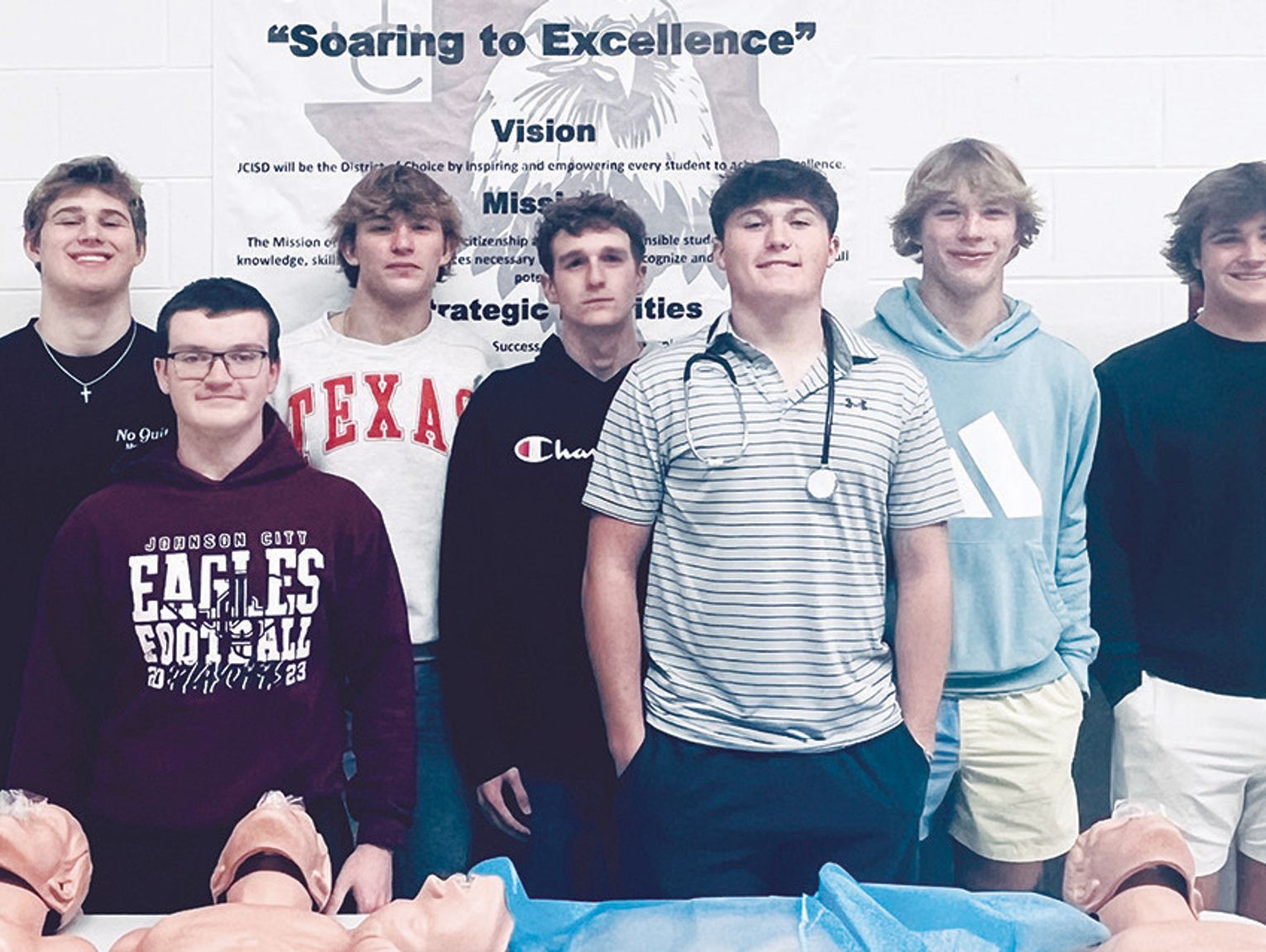 Seven LBJHS seniors recognized for aiming for EMT certifications